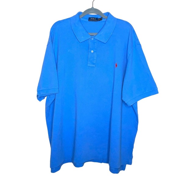 Polo Ralph Lauren | Shirts | Polo By Ralph Lauren 3xb Mens Blue Short Sleeve Collared Golf Polo ...